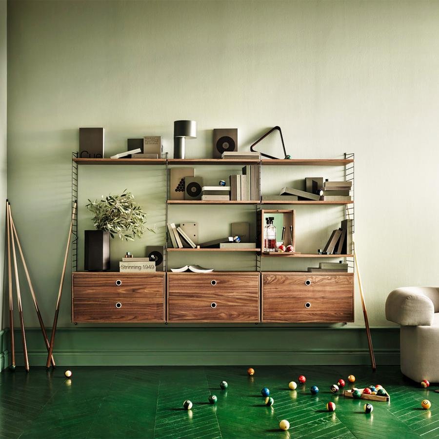 Caisson à tiroirs String System | String Furniture | Étagères murales - Mobilier design chez smow