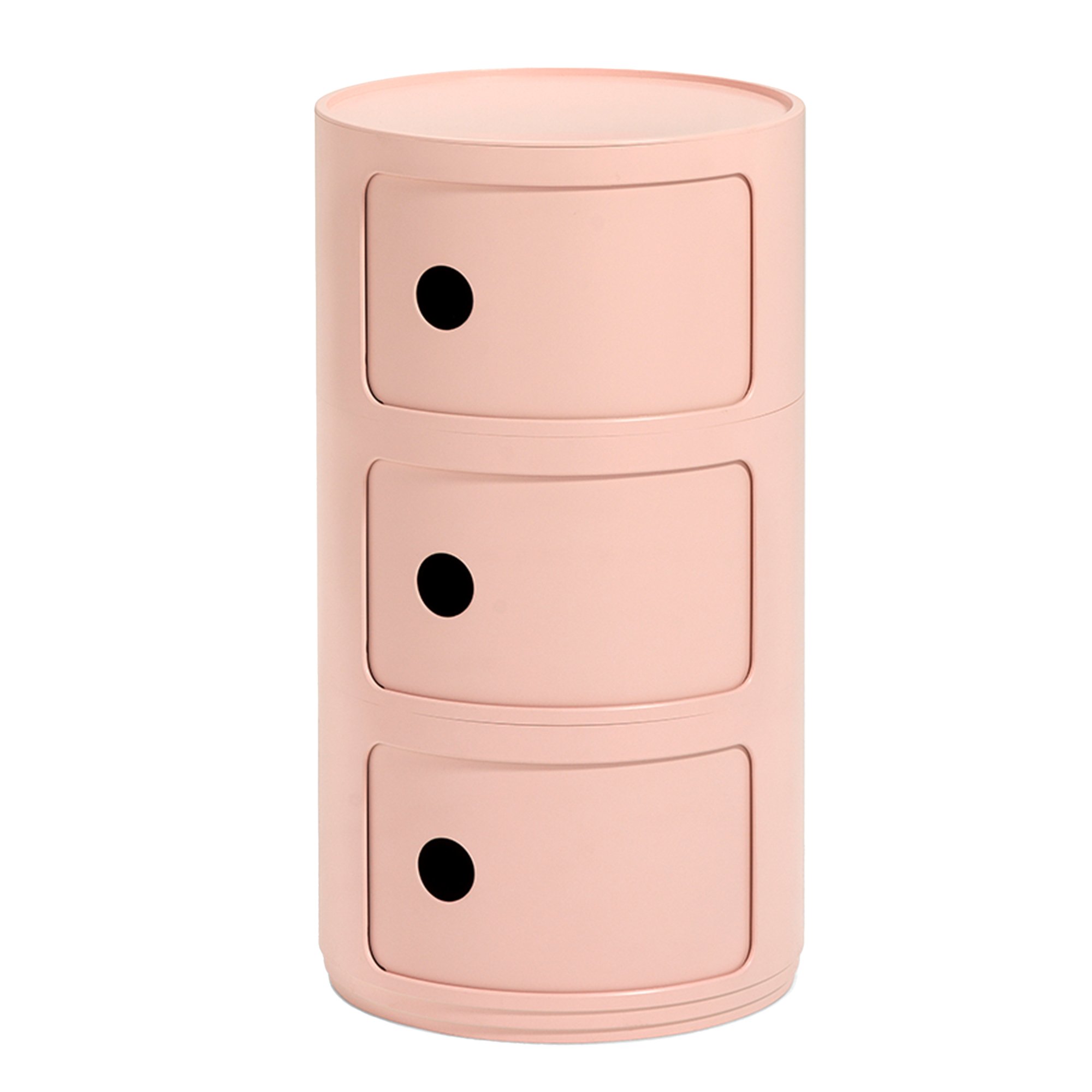 Componibili Bio rond - 3 tiroirs | Kartell | Caissons roulants ...